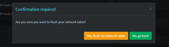 Light Dialogs When Using Dark Mode · Issue 1571 · Pi Holeweb · Github 