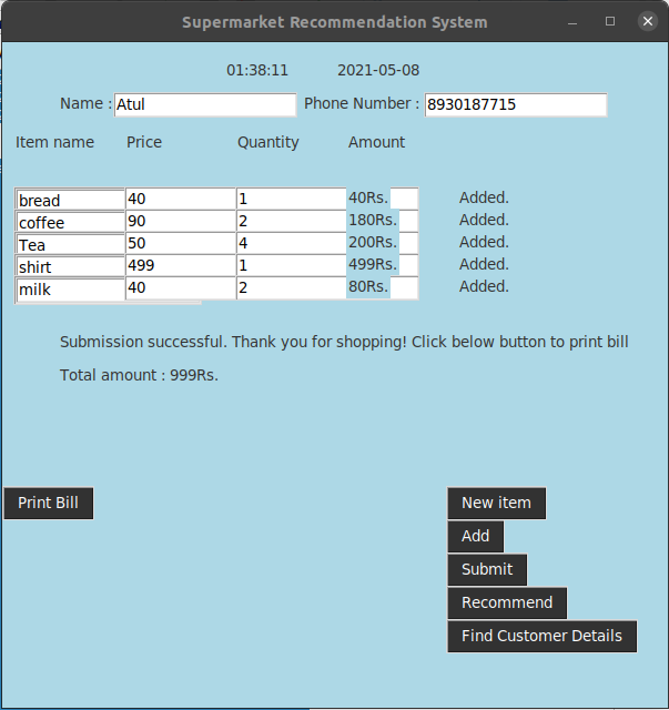 GitHub - atul27-git/SuperMarket-Recommender-System: GUI application for ...