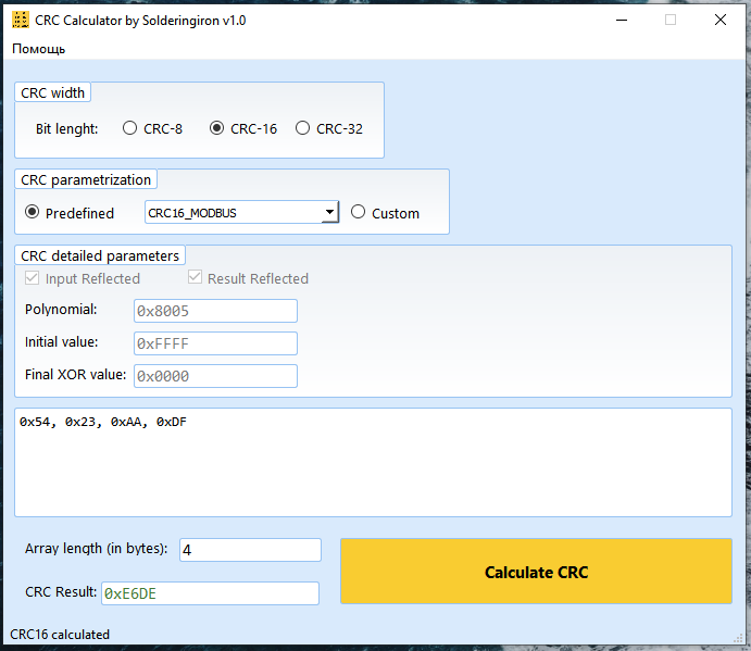 GitHub - Solderingironspb/CRC-Calculator-by-Solderingiron: Программа ...