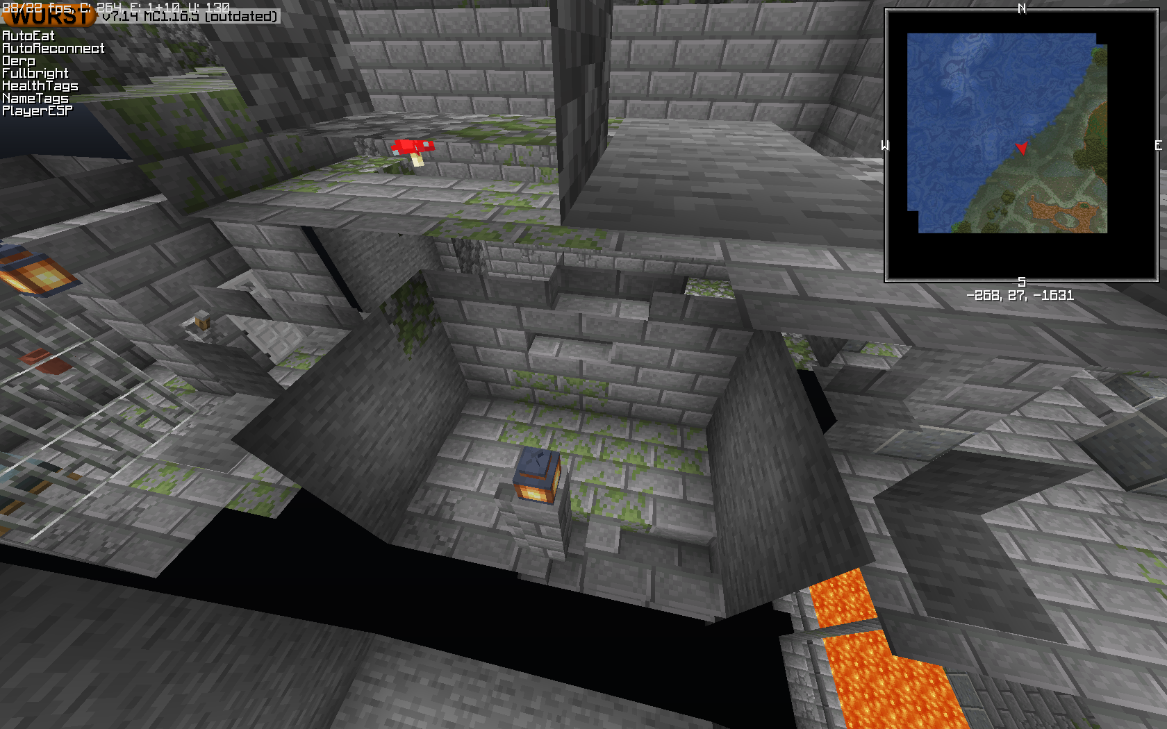 Walls of world generation stone appear between the joints of rooms in ...