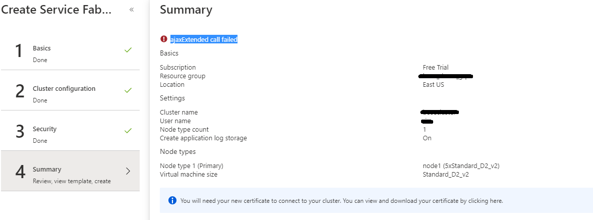 Getting error as ajaxExtended call failed · Issue #1106 · microsoft/service-fabric · GitHub