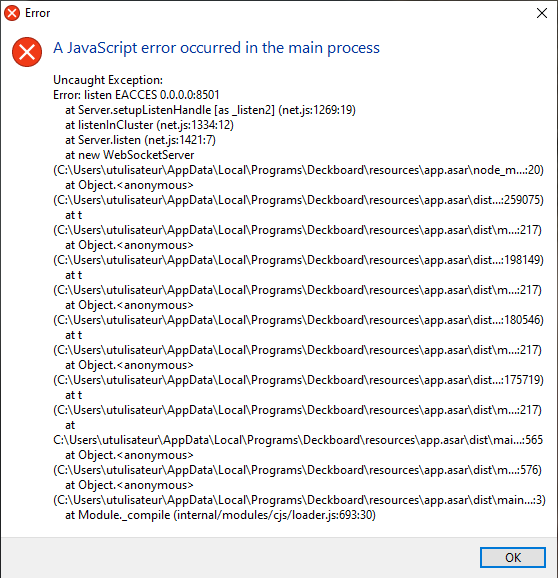 [BUG] · Issue #705 · rivafarabi/deckboard · GitHub
