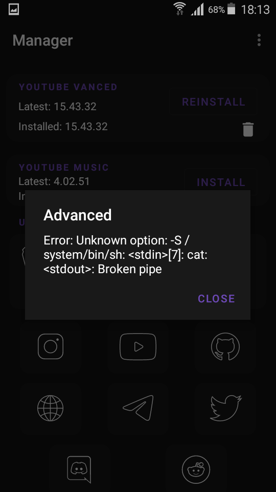 [ROOT] YT Music fails to install · Issue #264 · TeamVanced ...