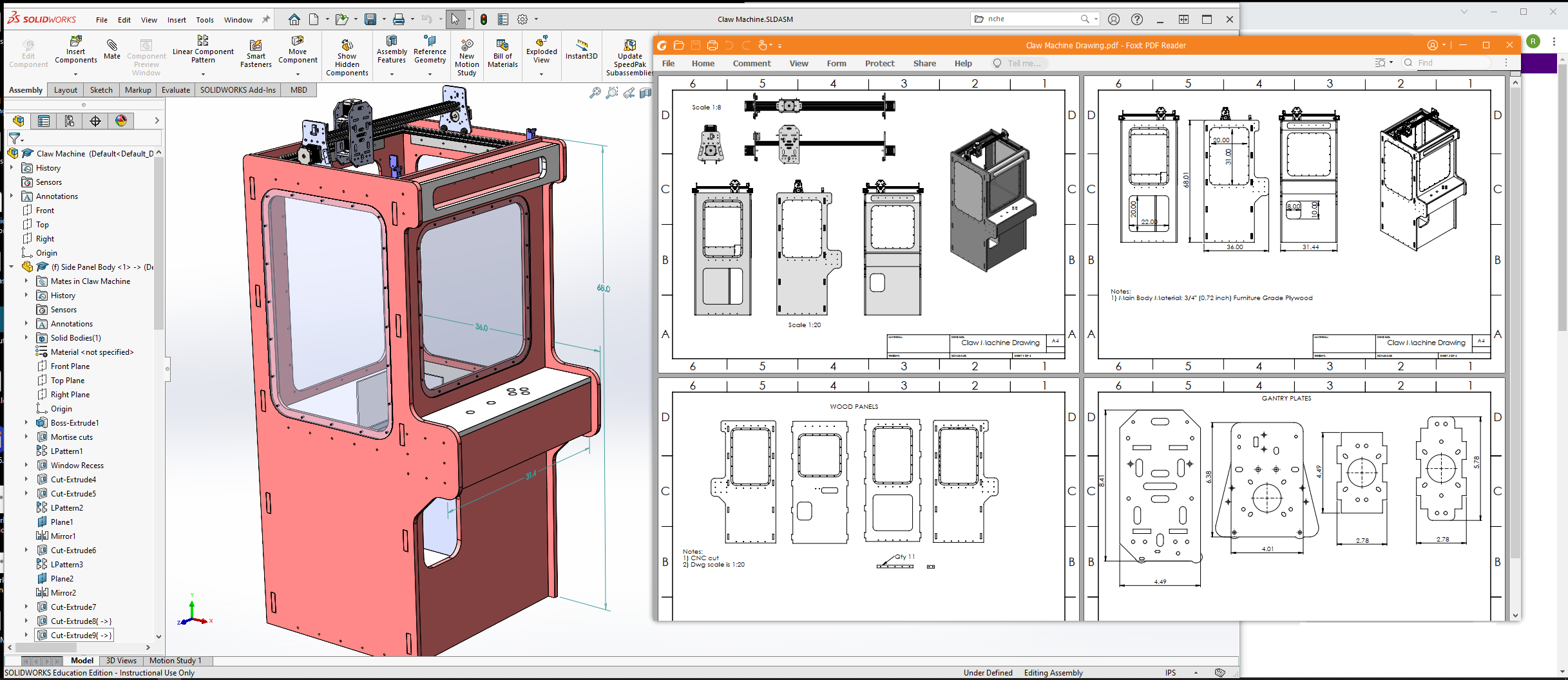 GitHub - retrobuiltRyan/Ultra_Claw_Machine: Arduino based full sized ...
