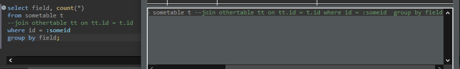 SQL execution with Inline double-dash comment · Issue #15282 · dbeaver ...