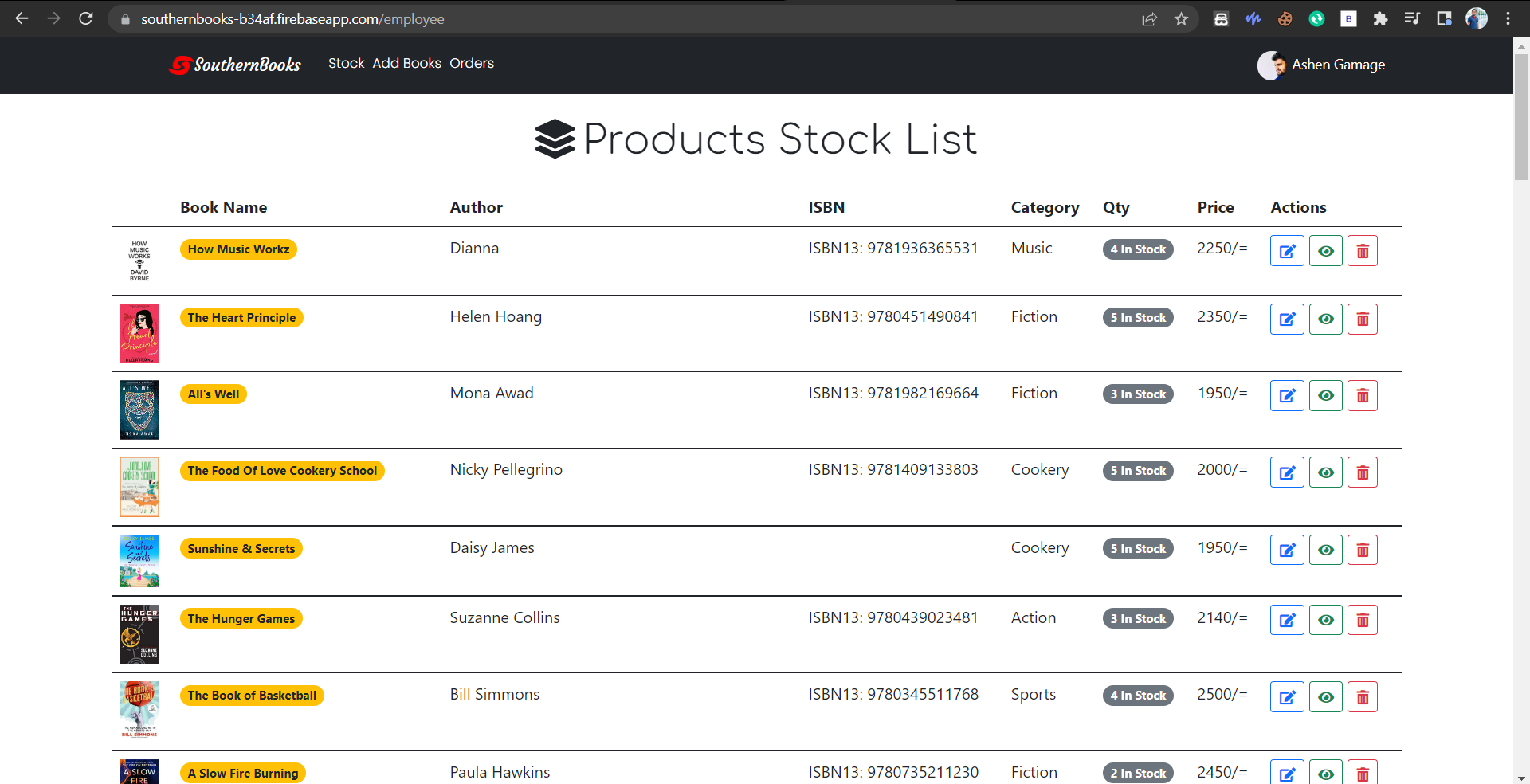 GitHub - chami98/Southern_Books: Online book ordering web application ...