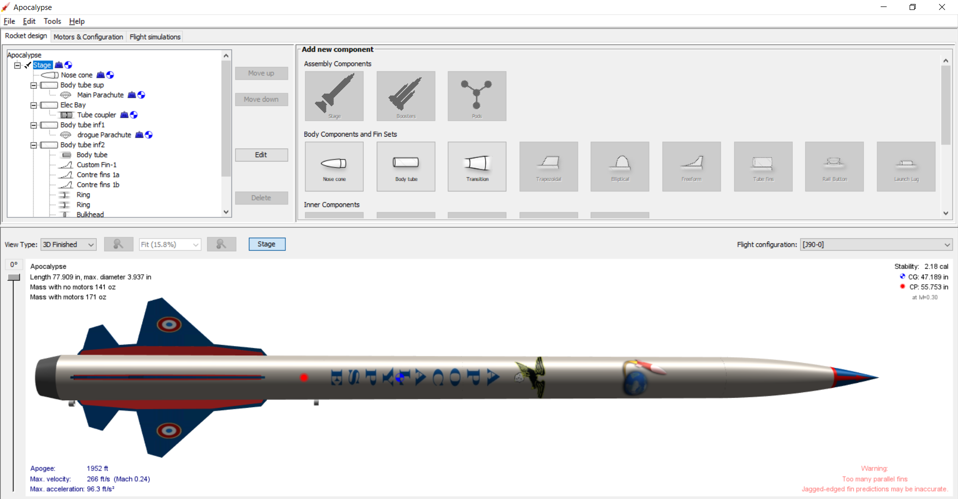 Artifacts in 3D Finished view on Mac · Issue #965 · openrocket/openrocket · GitHub