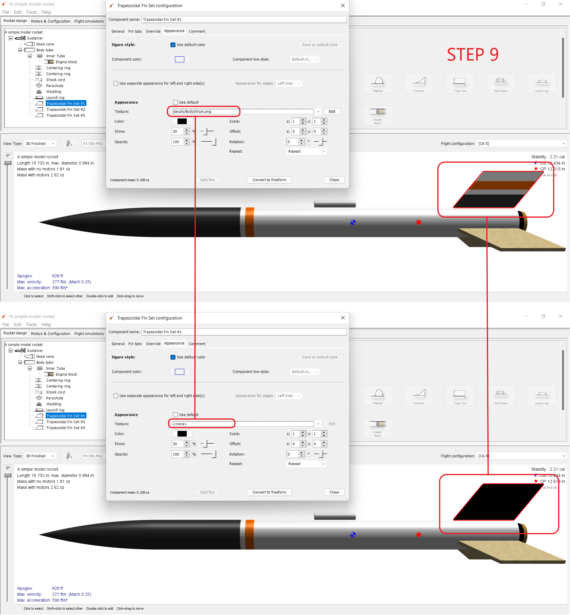 [Bug] Fin appearance can be different than the settings on the appearance tab. · Issue #1244 ...