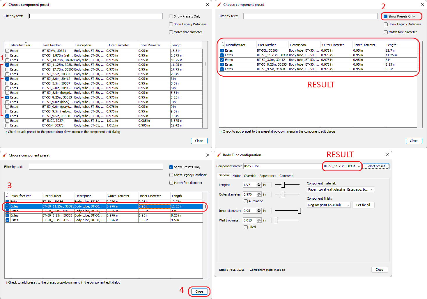Feature request: don't require preset to be checked to be applied · Issue #1518 · openrocket ...