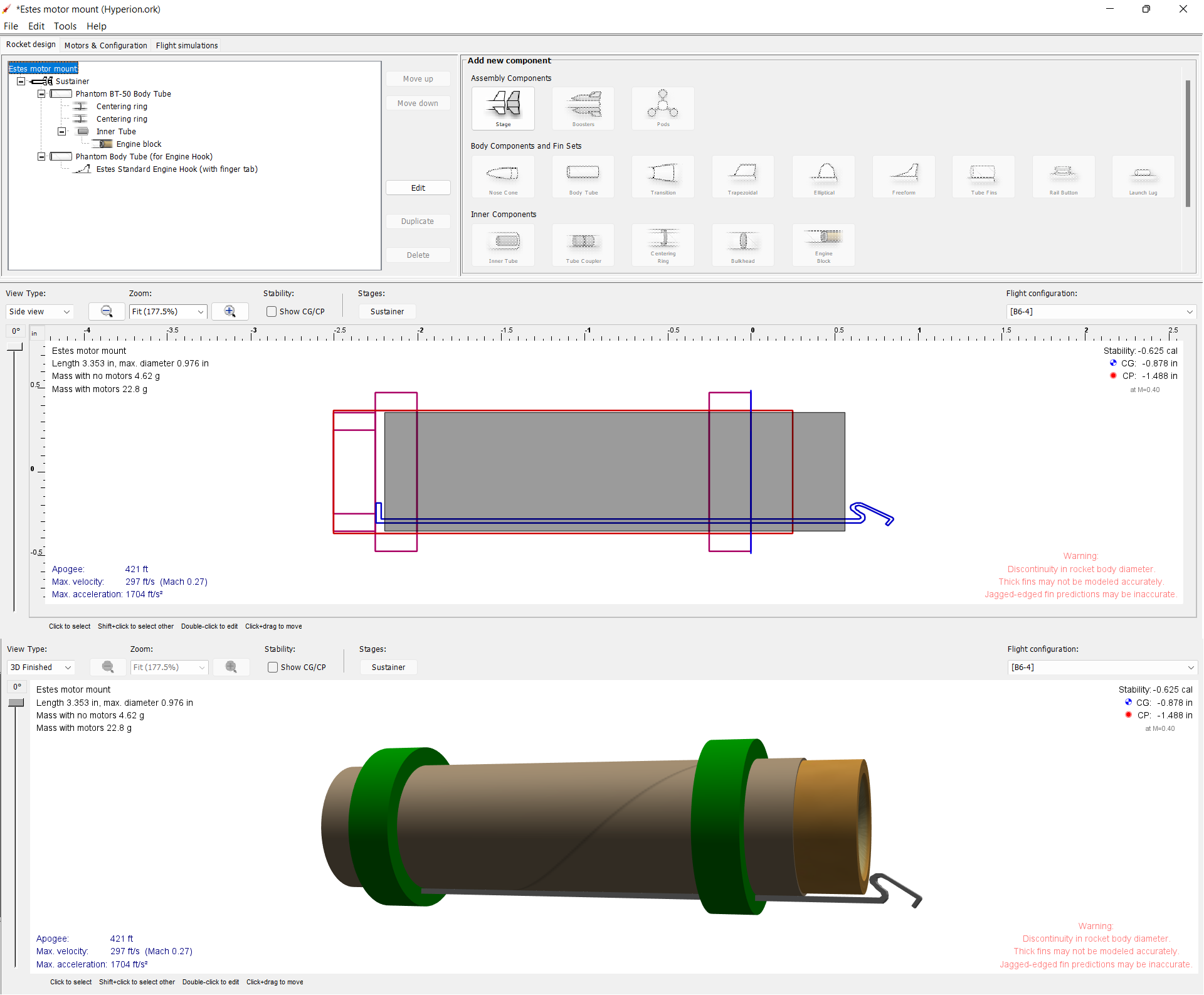 Feature request: Ability to attach freeform fins or similar new component type to inner tubes ...