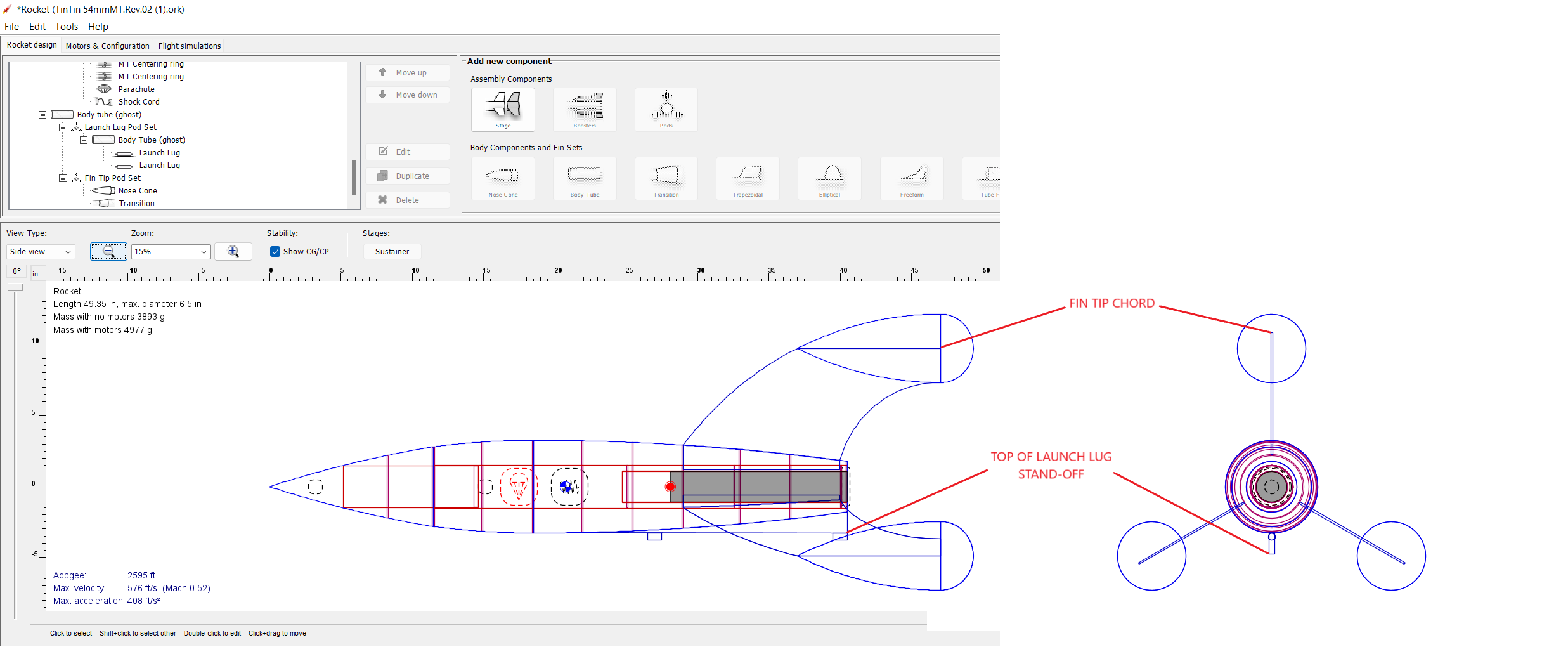 [bug] Fins In Rear View Not Drawn Correctly On Transitions · Issue