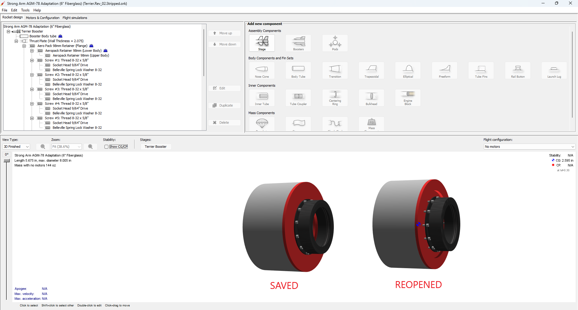 Bug Transition Wall Thickness Is Lost When Saved And Reopened · Issue 1792 · Openrocket