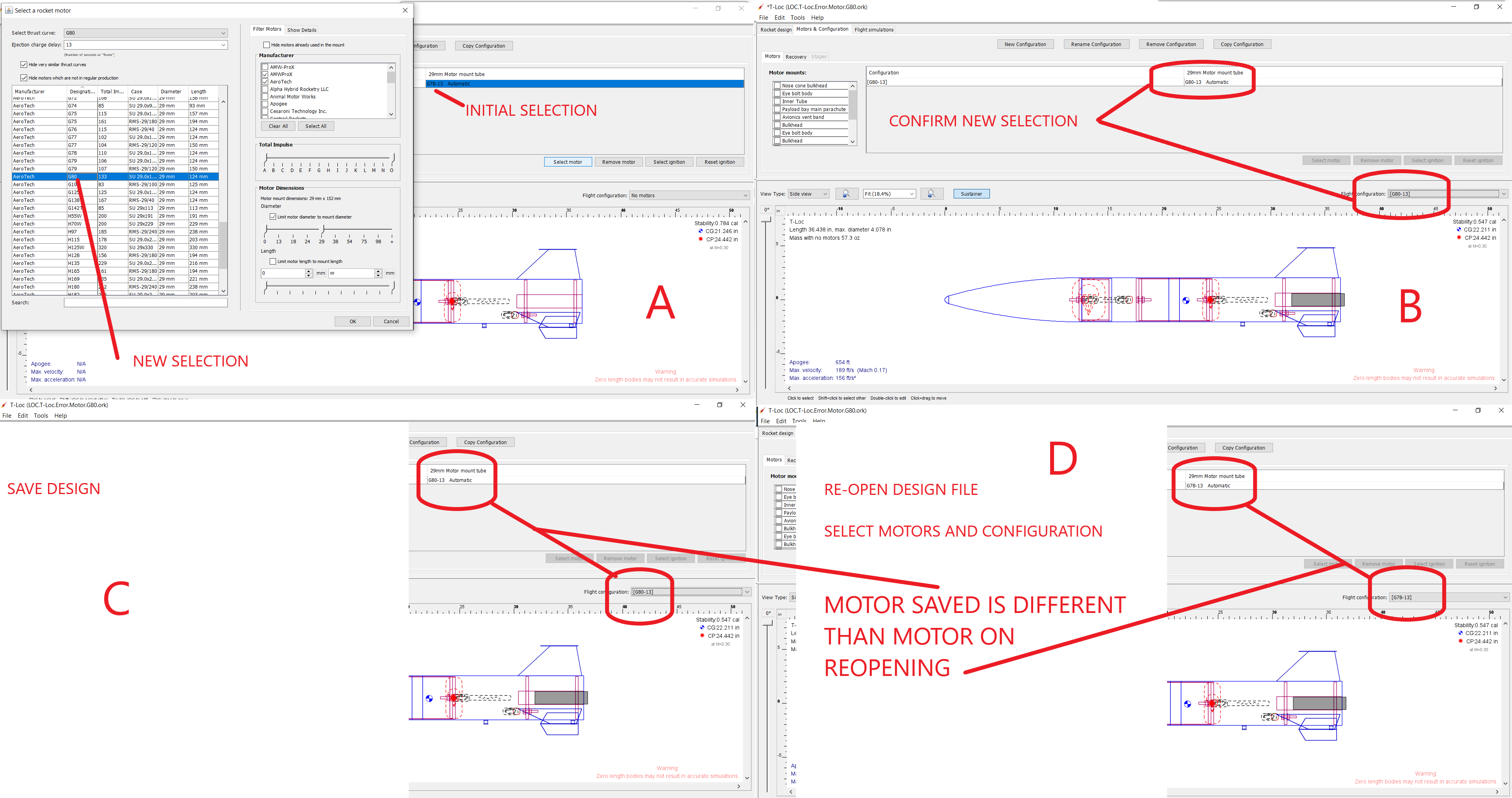 Motor configuration changes when saved and reopened (specific to ...