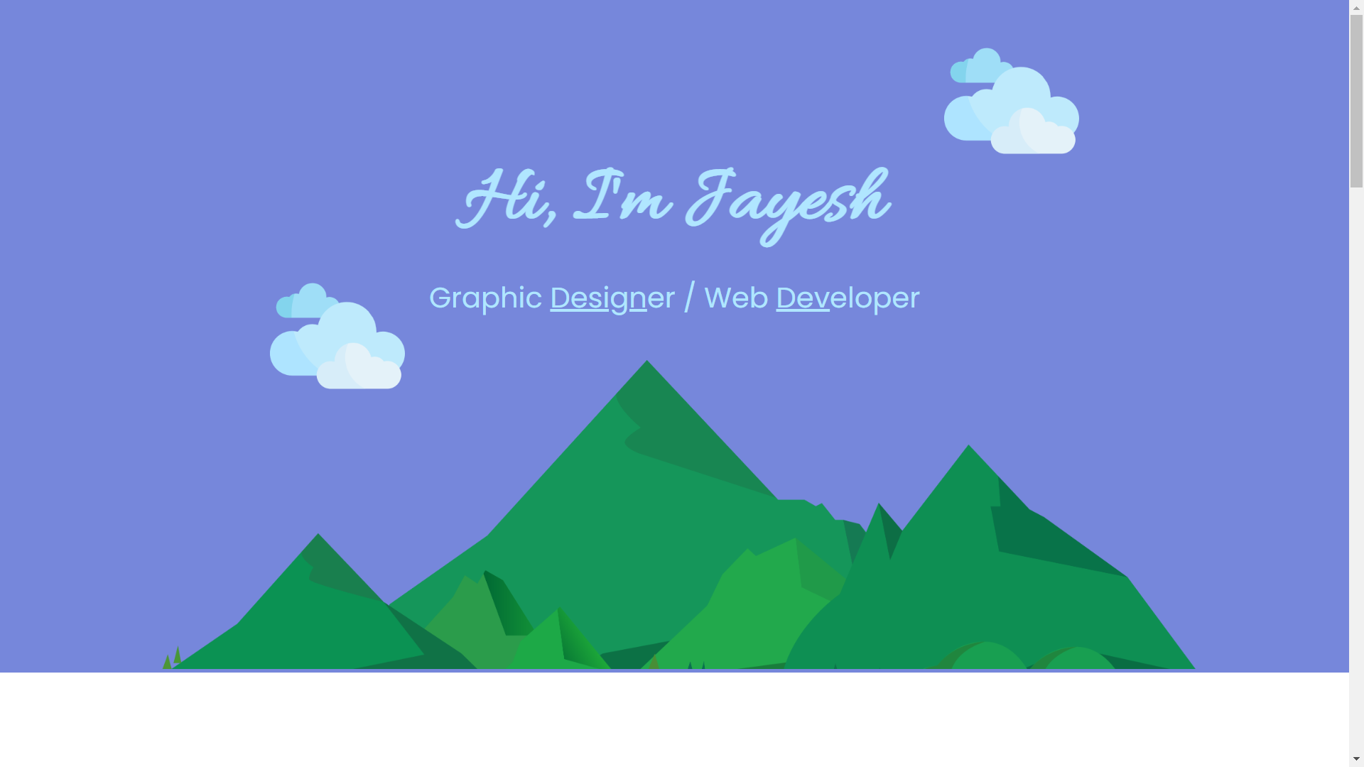 GitHub - jayPreak/only-css-landing-profile