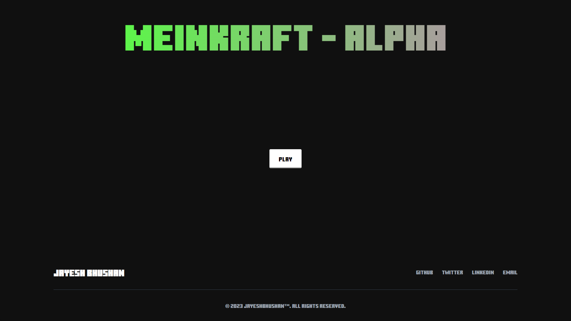 Github Jaypreak Meinkraft Alpha A Minecraft Clone Made Using Reactjs Threejs R3f And Drei