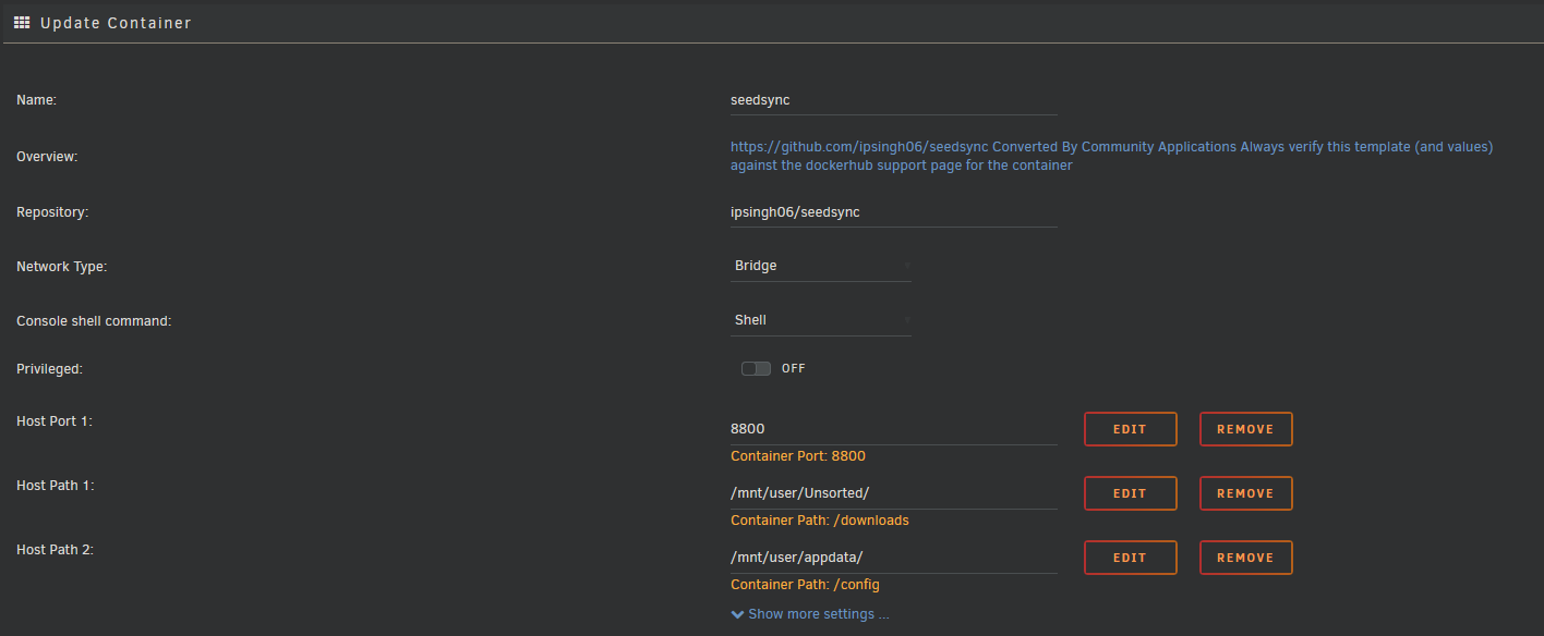 Cant get seed sync to start for first time · Issue #77 · ipsingh06/seedsync · GitHub