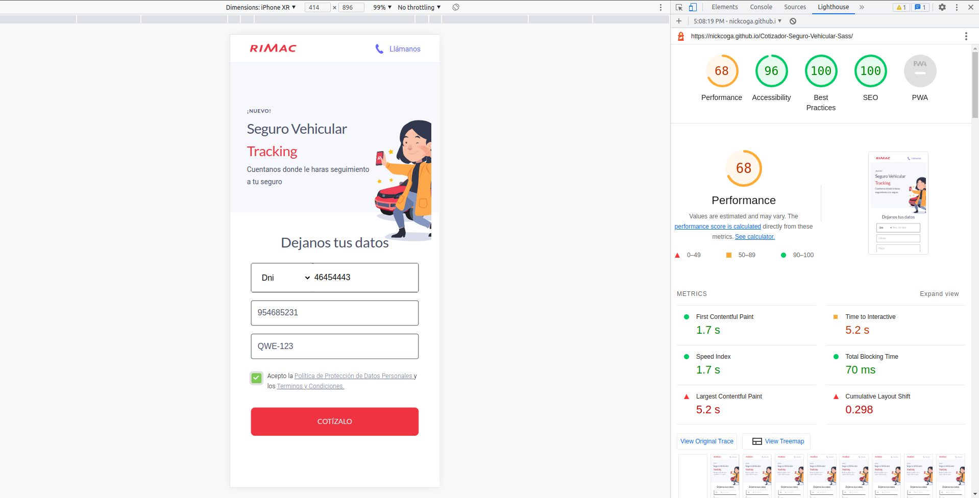 GitHub - nickcoga/Cotizador-Seguro-Vehicular-Sass: Version 2 con estilos en SASS.