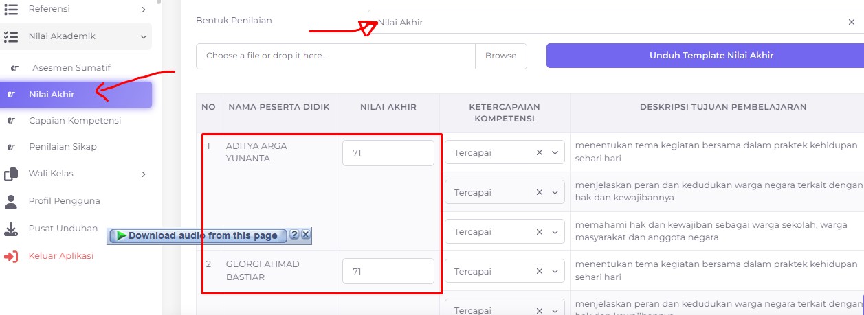 Nilai Akhir nilainya sama dengan Nilai Asesmen · Issue #18 · eraporsmk/erapor7 · GitHub