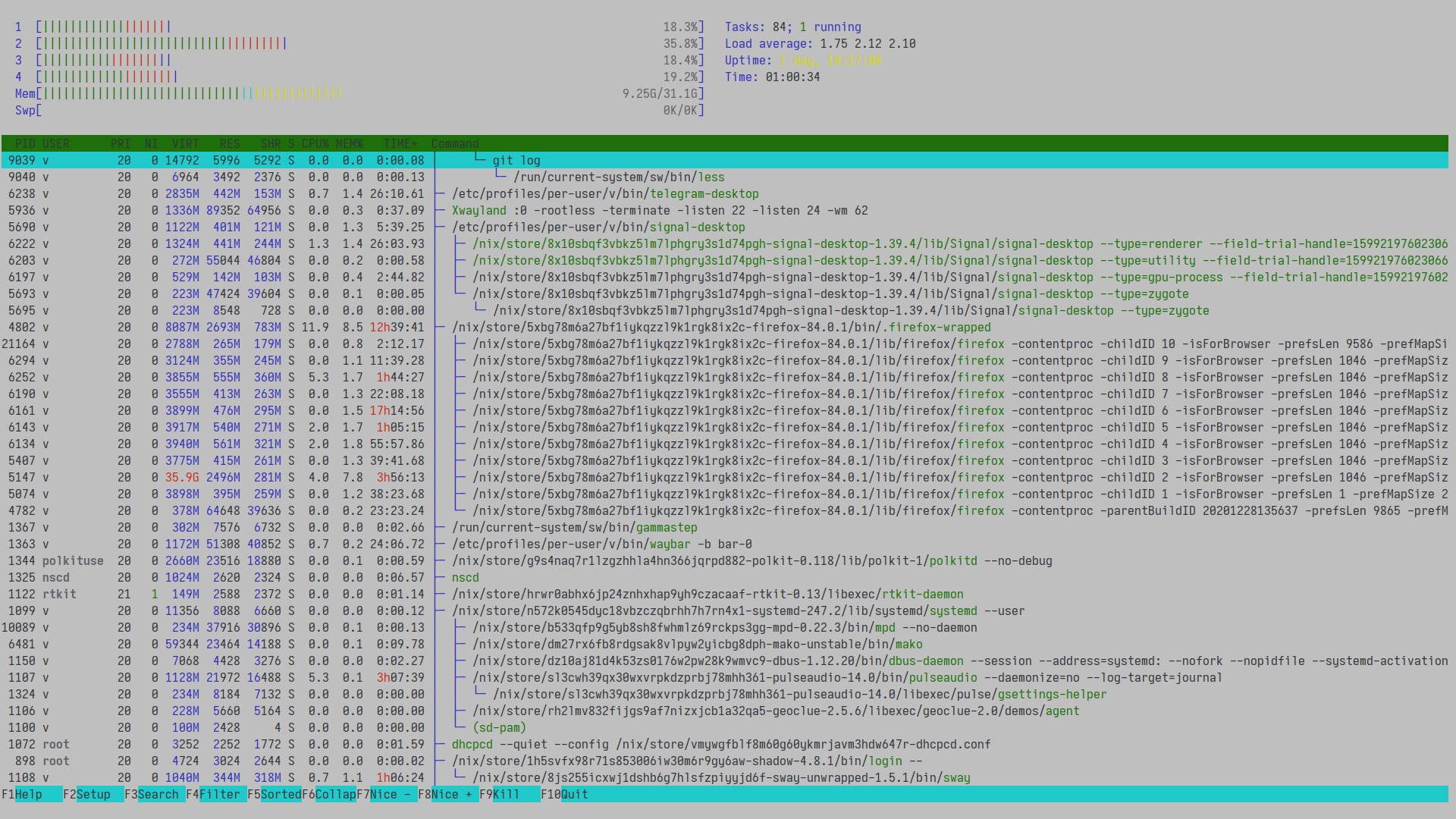 Applying Light Terminal Color letters are black in black background ...