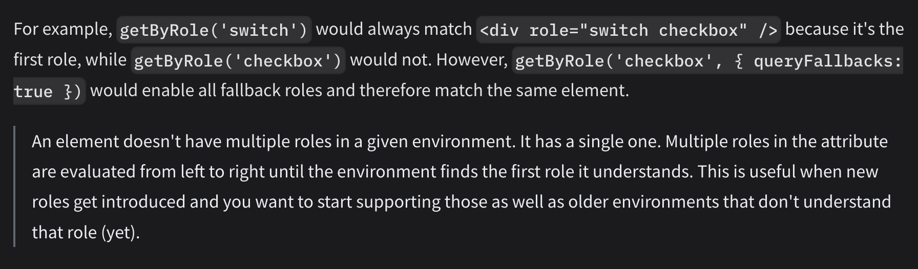 Missing role= Missing role=