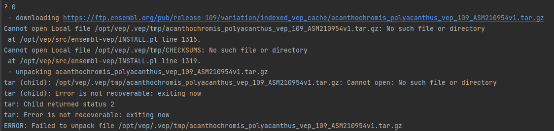 Can't locate Bio/PrimarySeqI.pm in @INC · Issue #1426 · Ensembl/ensembl-vep · GitHub