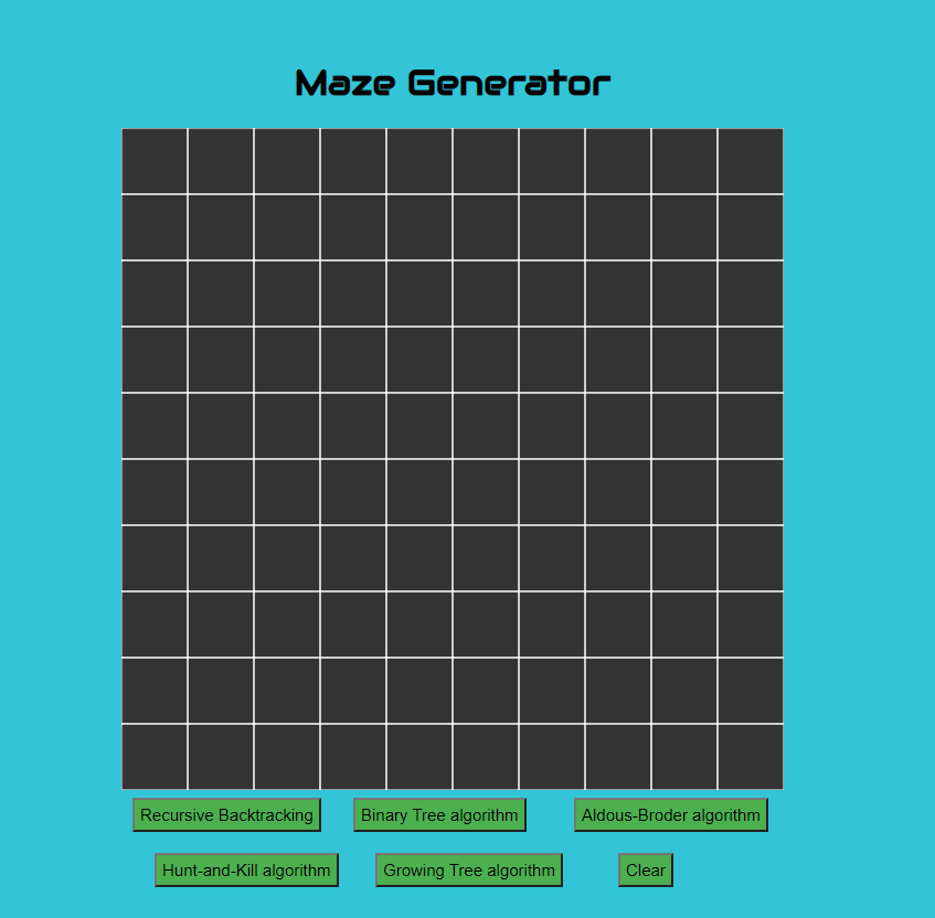 GitHub - Nguyen-Viet-An/MazeGenerator5Algorithms