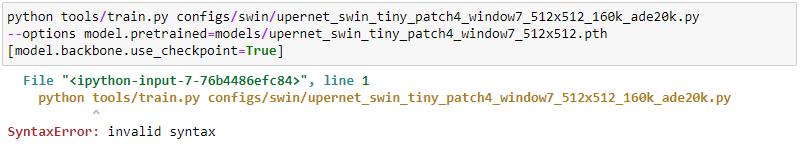 How To Get The Code Started · Issue 62 · Swintransformer Swin Transformer Semantic Segmentation