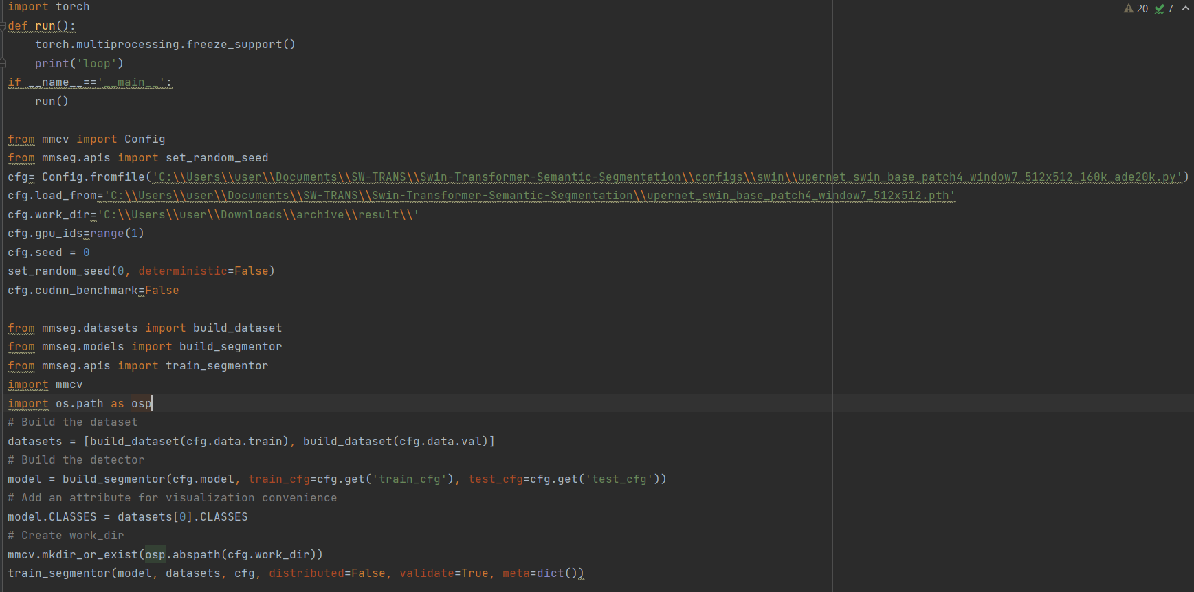 BrokenPipeError: [Errno 32] Broken pipe · Issue #1262 · open-mmlab/mmsegmentation · GitHub