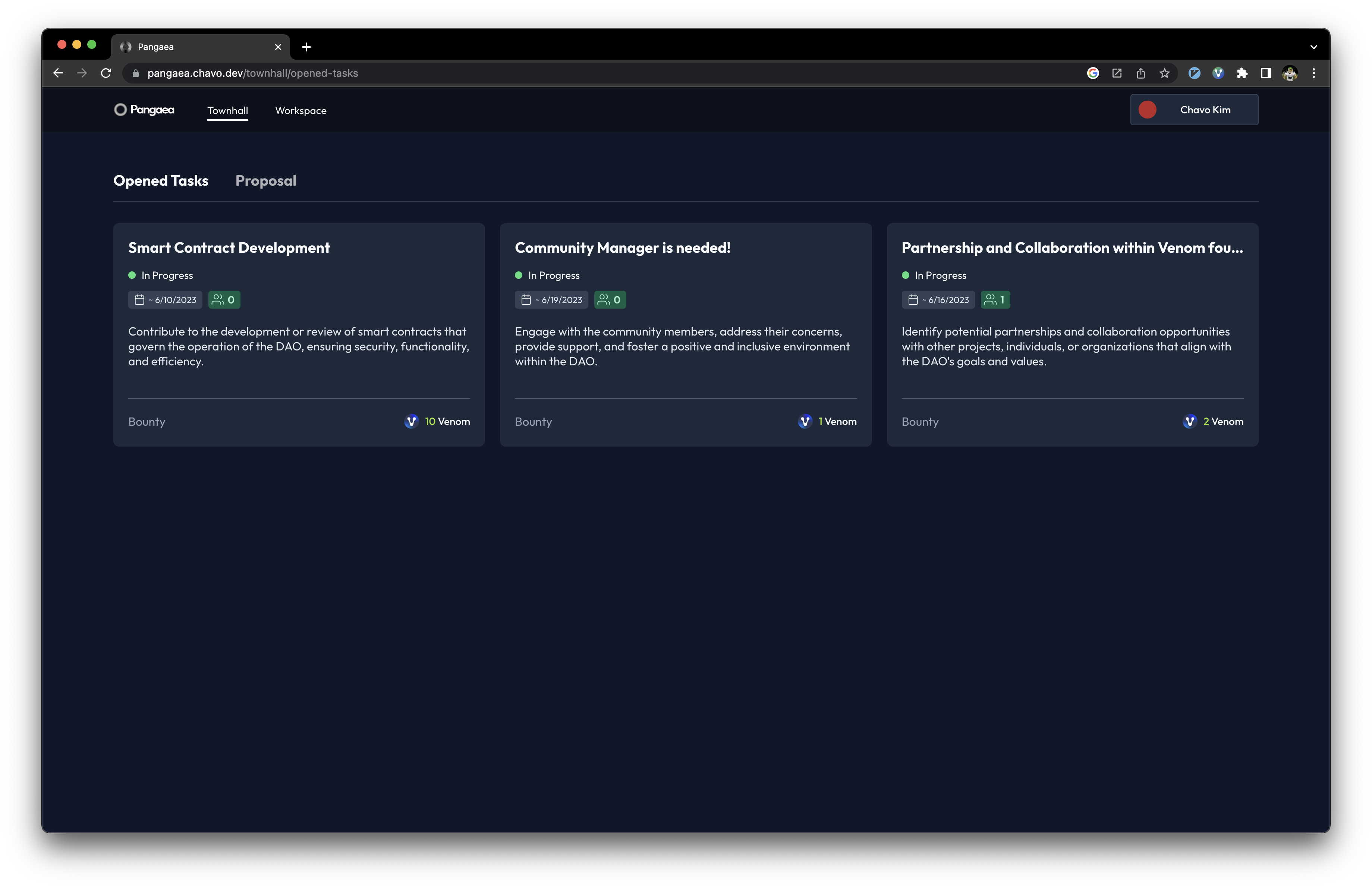 GitHub - pangaea-venom/frontend: Perfect DAO management tool for you to Collaborate, Manage and ...