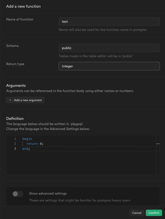 Not displayed a created function at Database Functions page · Issue #7321 · supabase/supabase ...