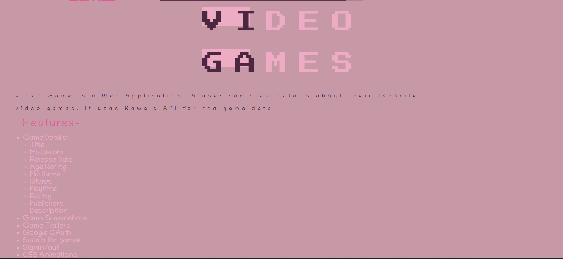 GitHub - kushagra-aa/video-games