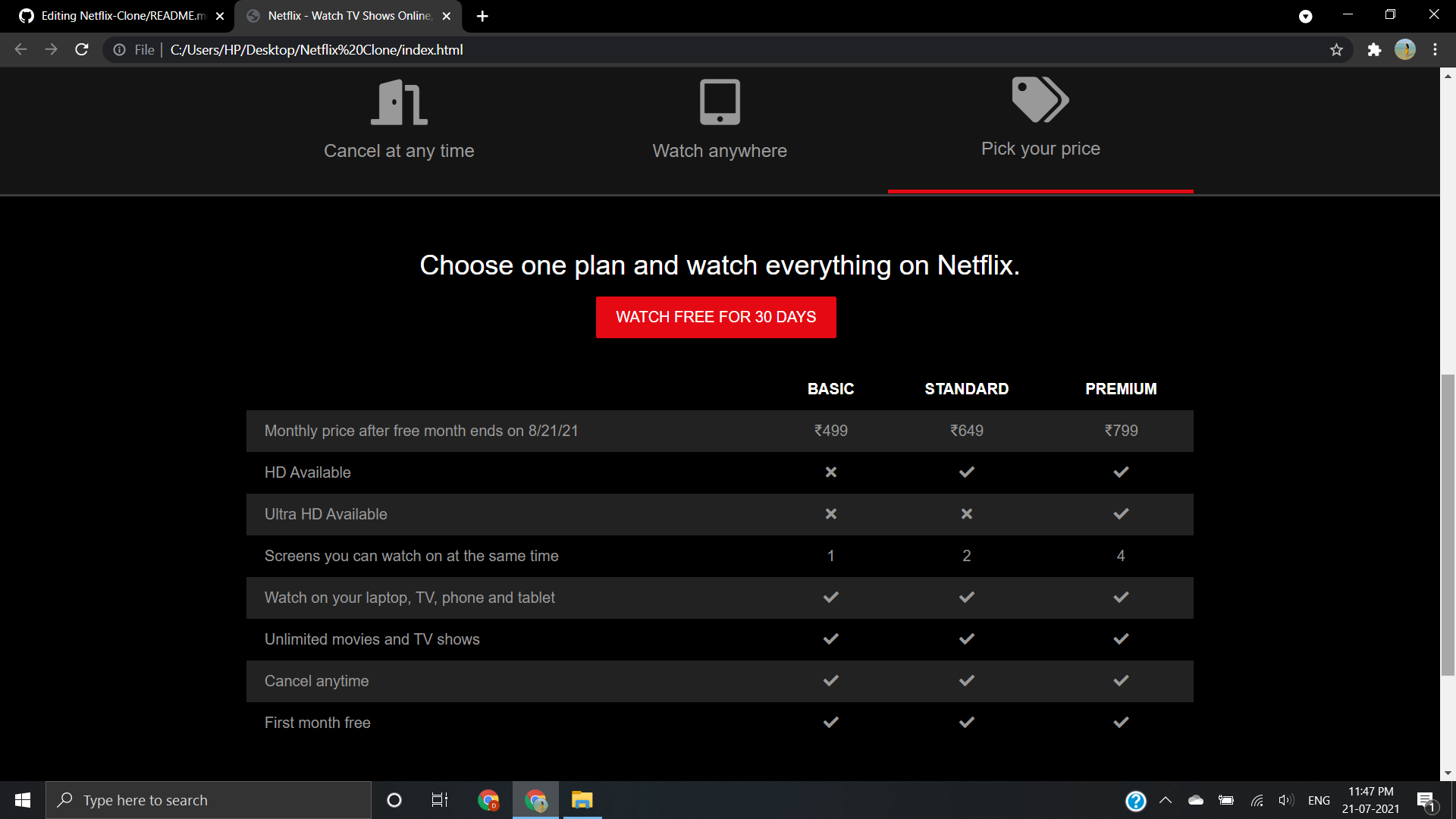 GitHub - divyaghorui/Netflix-Landing-Page-Clone
