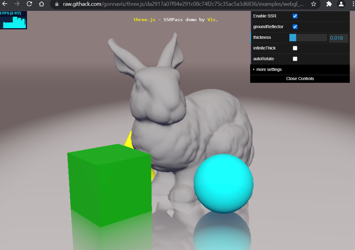 SSR Pass only reflection on the floor working in Firefox and chrome · Issue #22579 · mrdoob ...