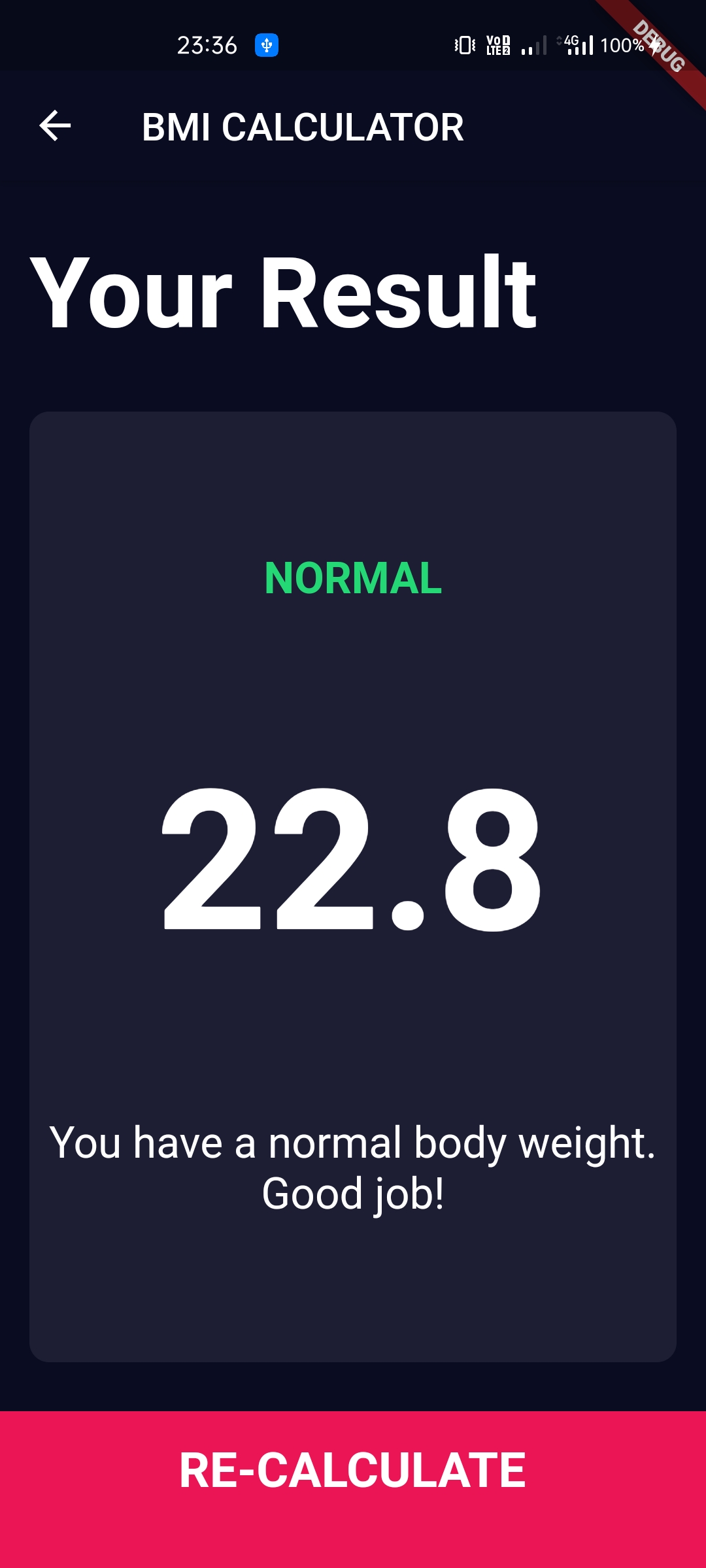 GitHub - srijan-code/BMI-calculator: A Flutter app with user ...