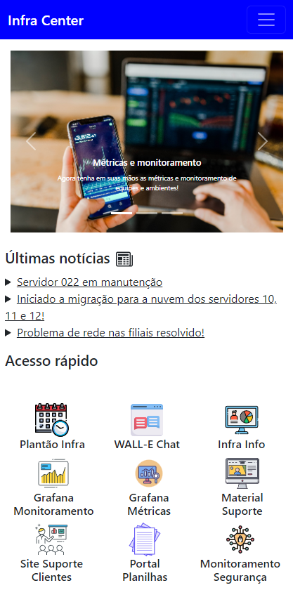 GitHub - OtavioCleyderman/infra-center-app: Um projeto onde será ...
