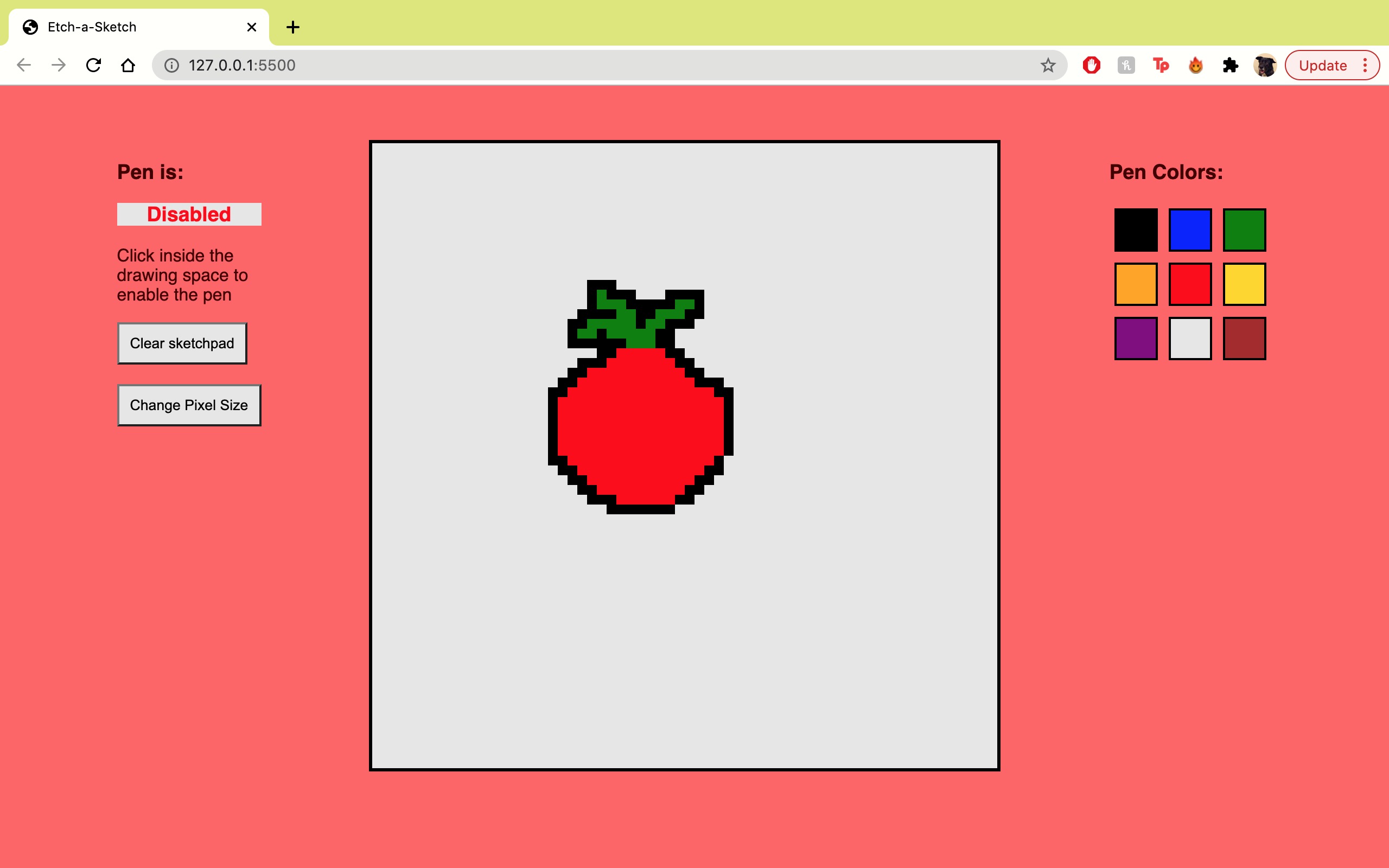 GitHub - jojoshin123/etch-a-sketch: Basic implementation of etch-a-sketch