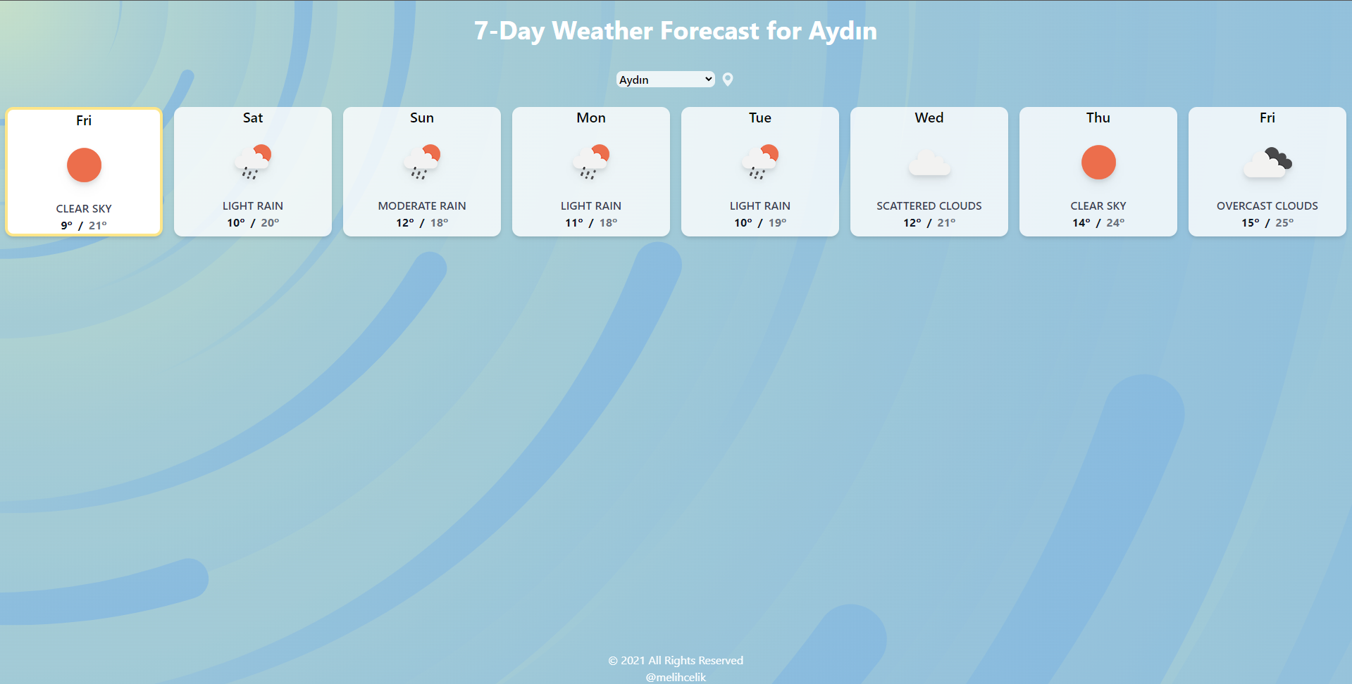 Github Melihcelik09 React Context Weather App