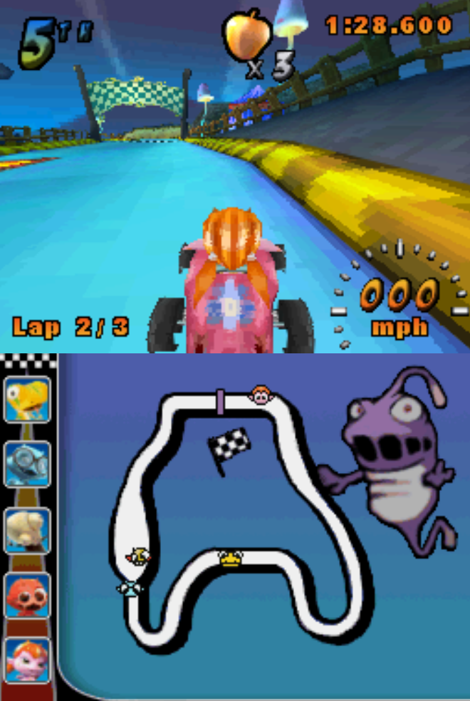 Multiple graphical issues in Cocoto - Kart Racer (USA) (En,Fr,Es) with ...