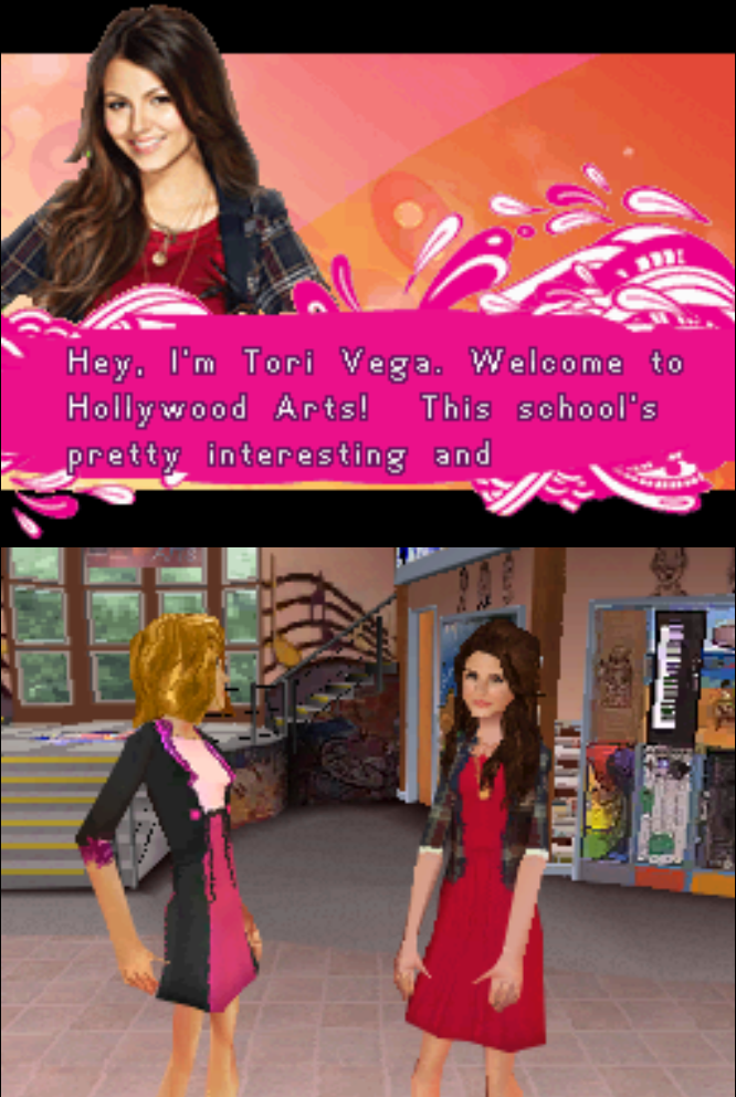 Tori's head is sometimes transparent in Victorious - Hollywood Arts Debut (USA) (En,Fr,De,Es,It ...