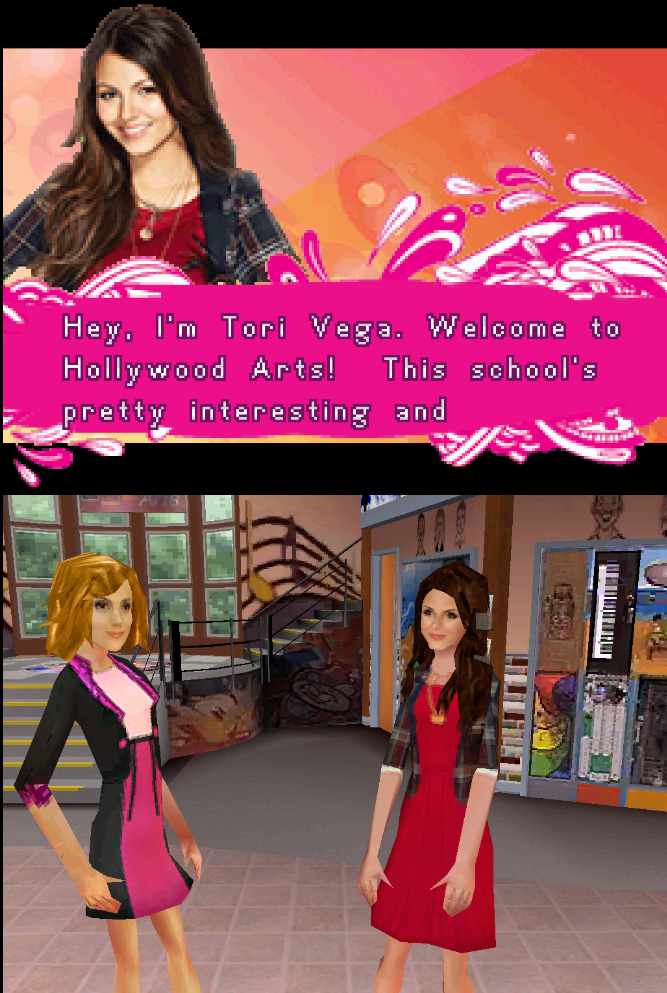 Tori's head is sometimes transparent in Victorious - Hollywood Arts Debut (USA) (En,Fr,De,Es,It ...