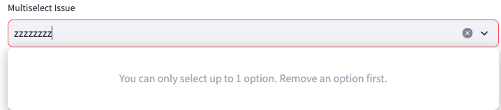 `st.multiselect` with `max_selections` argument does not return "No Results" when search does ...