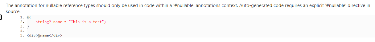 Nullable reference types in Razor Views · Issue #9173 · OrchardCMS ...