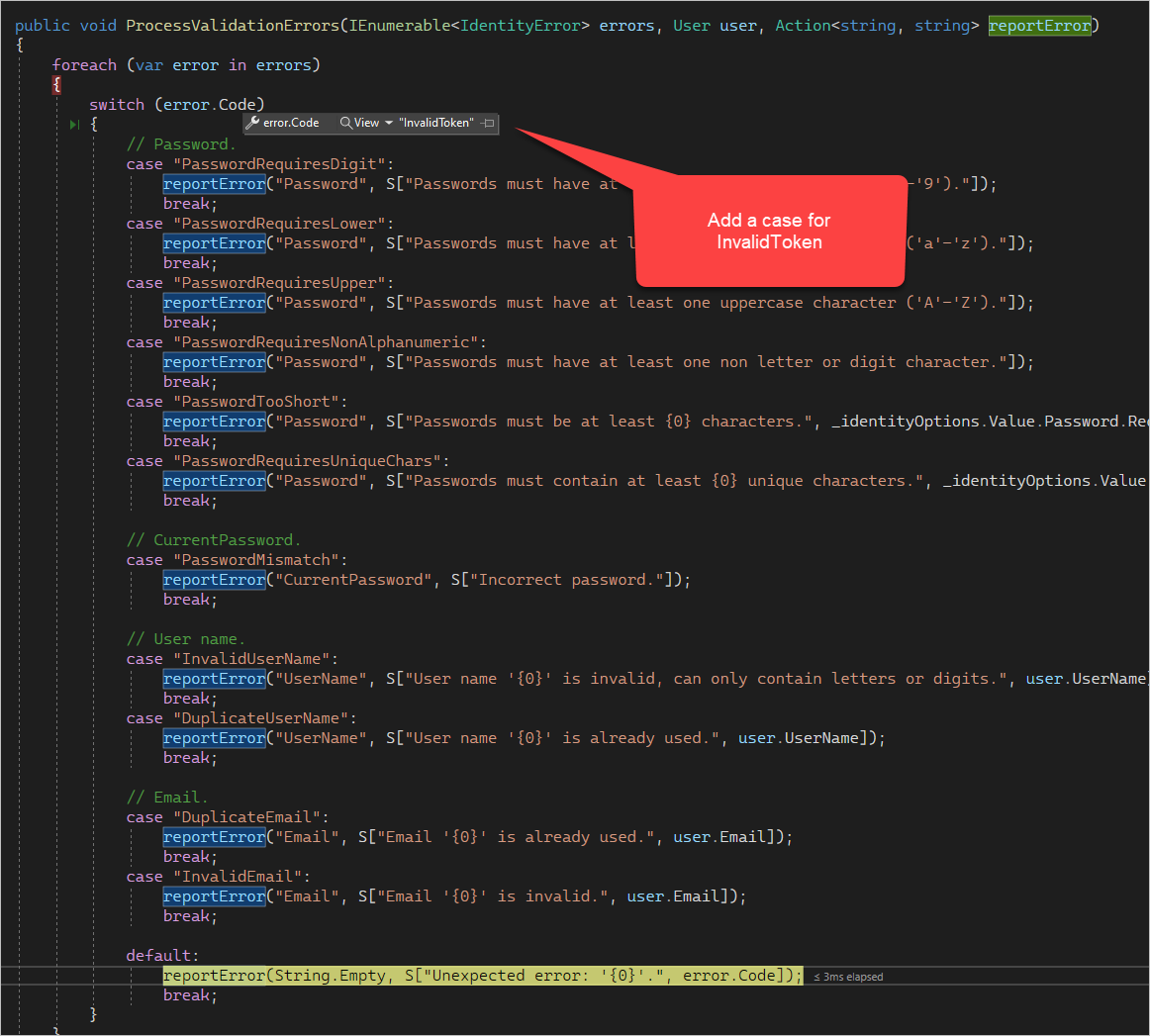Reset password: error message could be better if the reset token is invalid or expired · Issue ...
