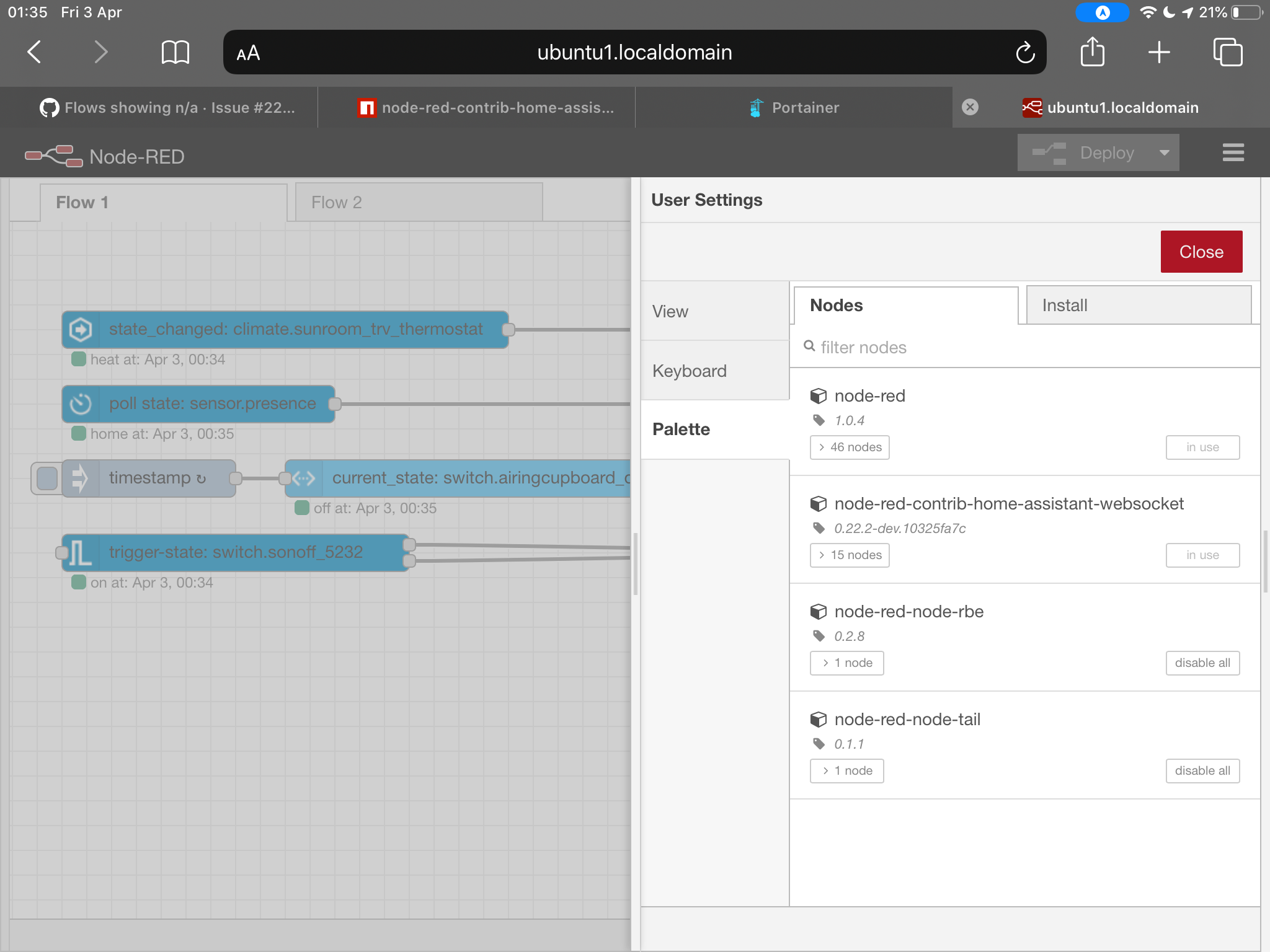 Flows showing n/a · Issue #226 · zachowj/node-red-contrib-home-assistant-websocket · GitHub