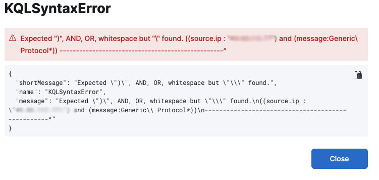 Security Solution Selecting Lucene Query Syntax In The Timeline Creationedit Page Does