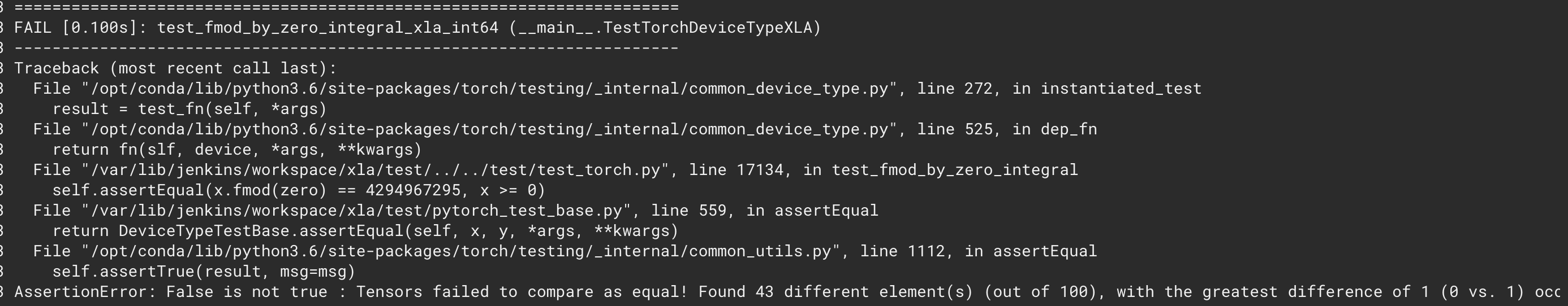 Integral Tensor `fmod` to zero gives different result on AMD and TPU · Issue #48130 · pytorch ...