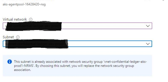Creating AKS via az cli doesn't associate the subnet to the NSG · Issue #2309 · Azure/AKS · GitHub