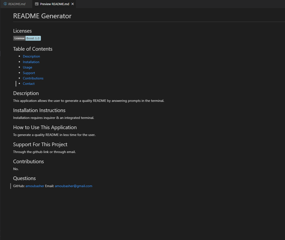 GitHub - amoubasher/README-Generator