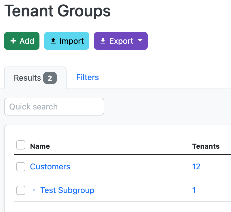 Tenant group details page show incorrect count of tenants in presence ...