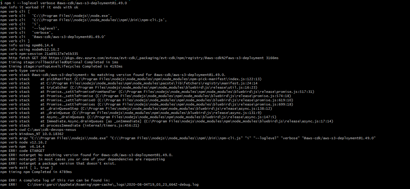 Aws Cdkaws S3 Deployment Error Trying To Download Aws S3 Deployment Version 1490 · Issue